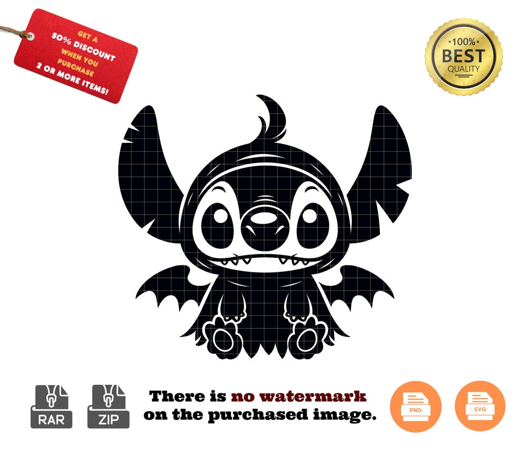 Stitch Svg | Horror Stitch Png | Trick or Treat | Disney Stitch ...