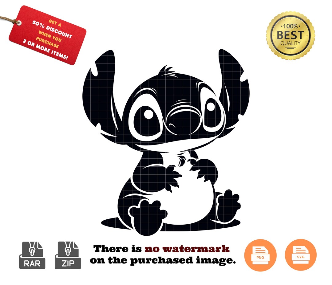 Stitch Belly Svg | Lilo and Stitch Svg | Angel Svg | Silhouette Svg ...