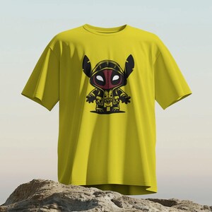 Stitch Deadpool SVG: Cartoon Angel Silhouette (digital Download) - Etsy