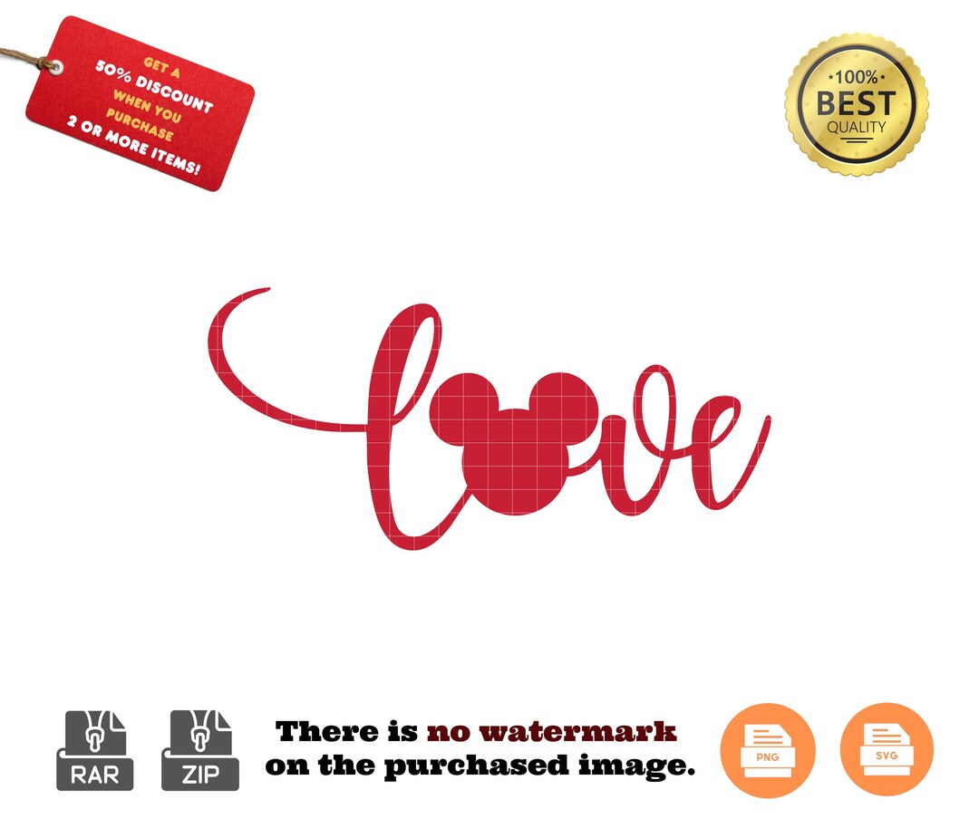 Love SVG and PNG, Disney Love Svg and Png, Valentine Svg Files ...