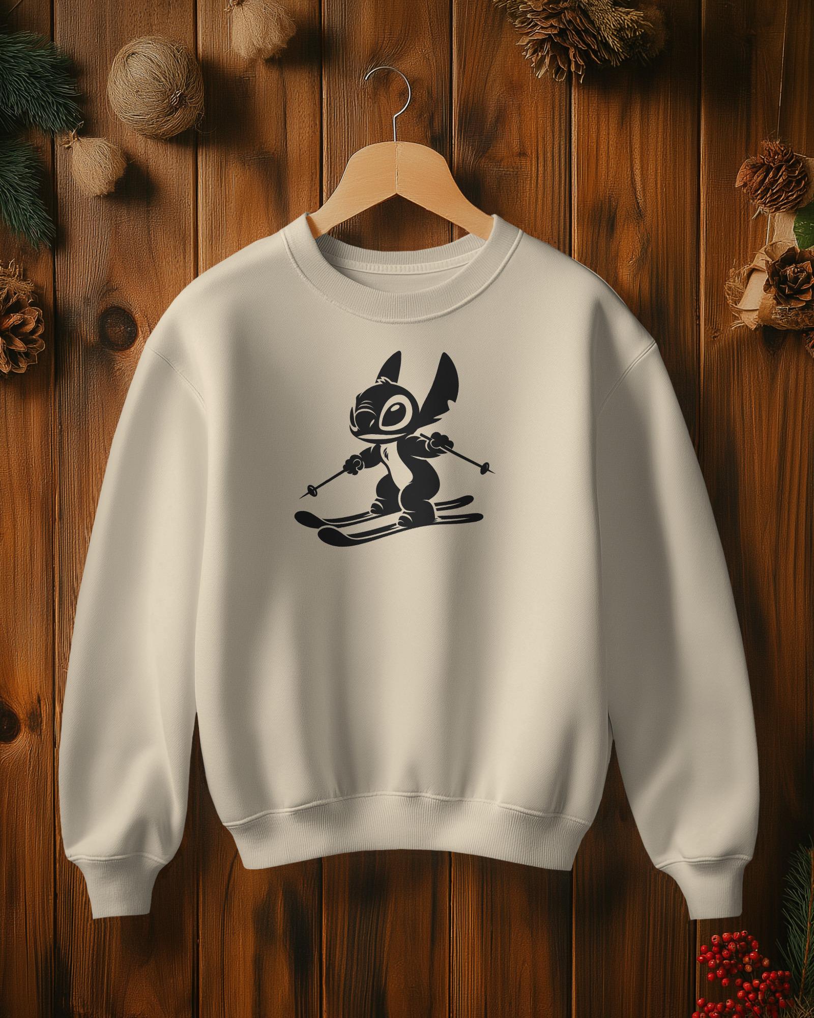 Stitch Skiing SVG: Lilo and Stitch Cartoon (digital Download) - Etsy