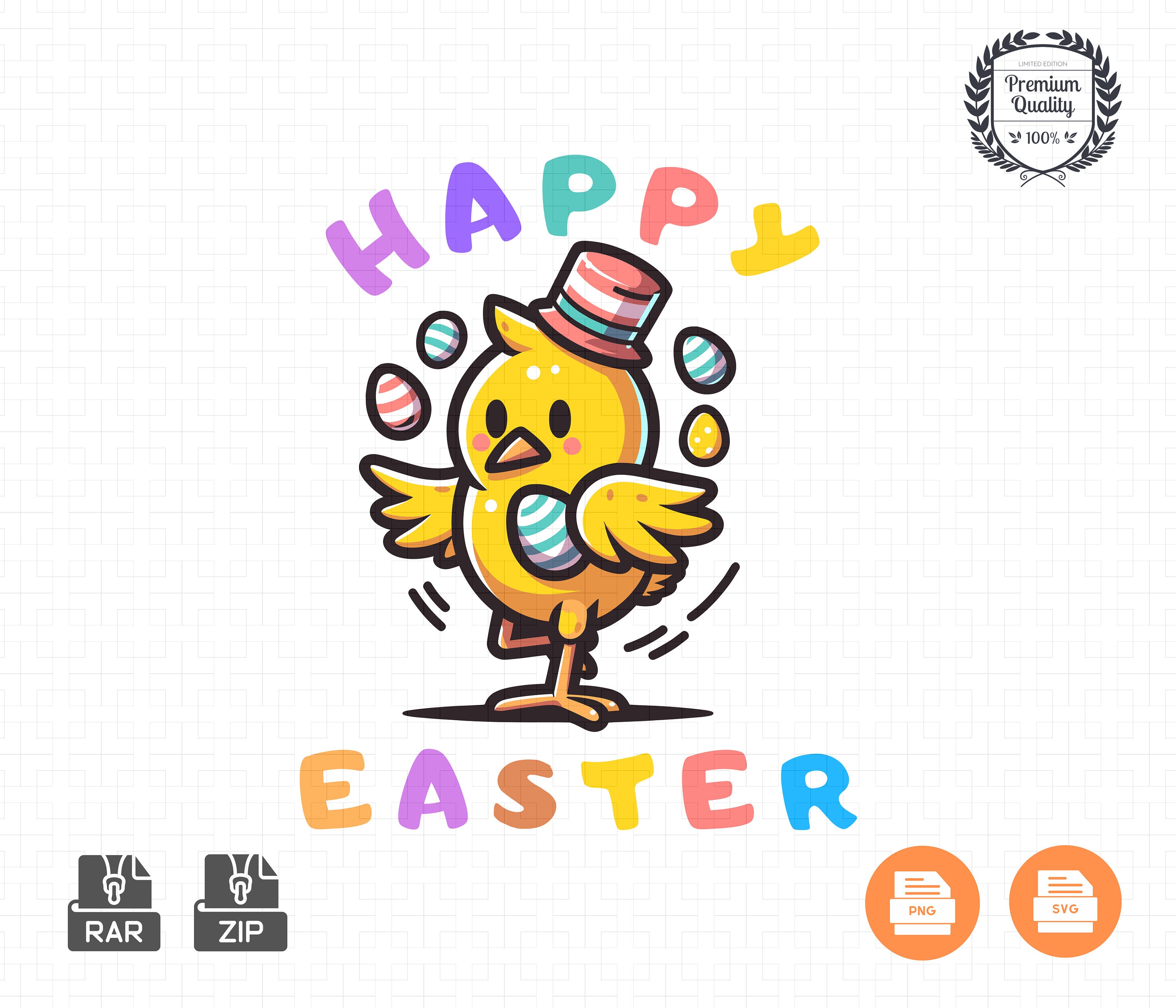 Easter Chick Png, Easter Chick Svg, Kids Easter Png, Sublimation, Png ...