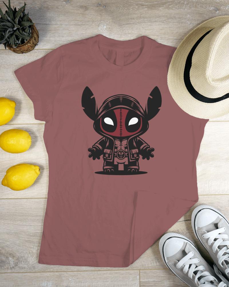 Stitch Deadpool SVG: Cartoon Angel Silhouette (digital Download) - Etsy