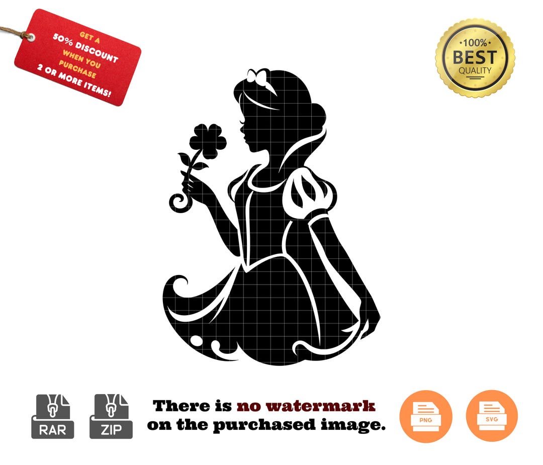 Snow White SVG and PNG | Snow White Svg Files for Cricut and Silhouette ...