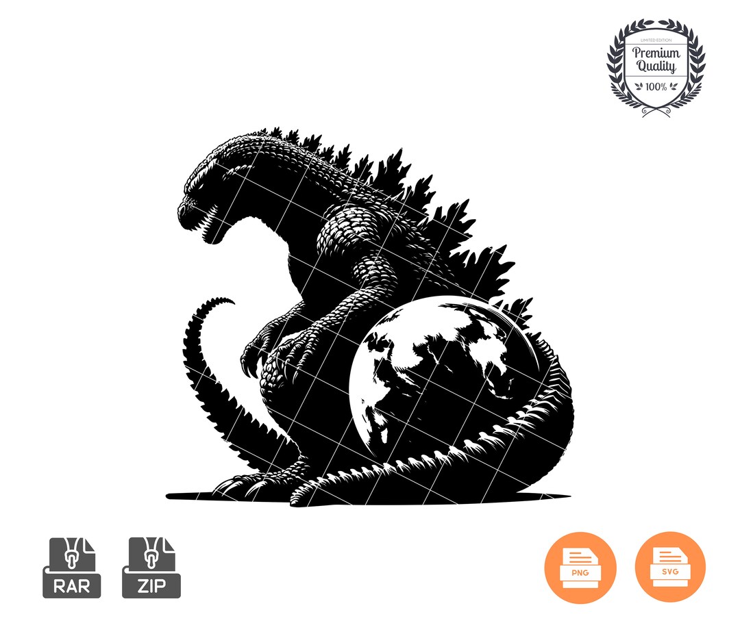 Godzilla & Kong SVG PNG Clipart: Cricut Cut Files (instant Download) - Etsy