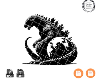Godzilla Svg, High Quality Godzilla Png, Kong Svg for Cricut, Clipart ...