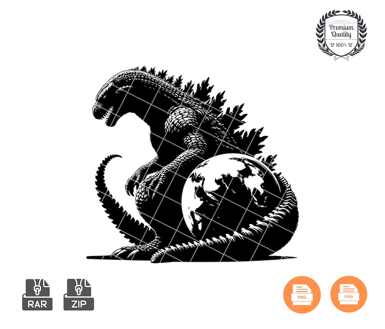 Godzilla & Kong SVG PNG Clipart: Cricut Cut Files (instant Download) - Etsy