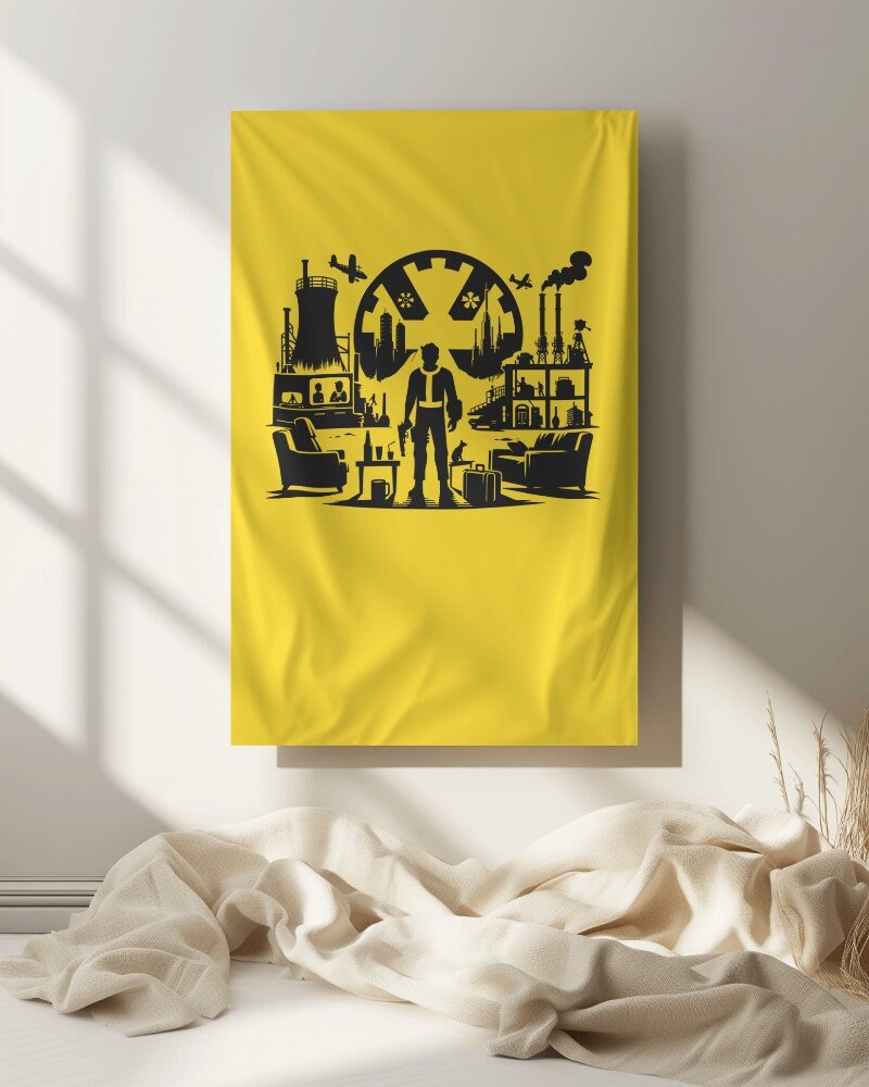 Post-apocalyptic Silhouette Fallout 4 Inspired SVG, Modern Wall Art ...