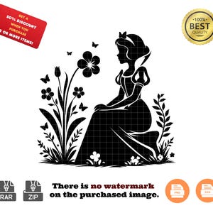 Snow White SVG and PNG Snow White Svg Files for Cricut and Silhouette ...