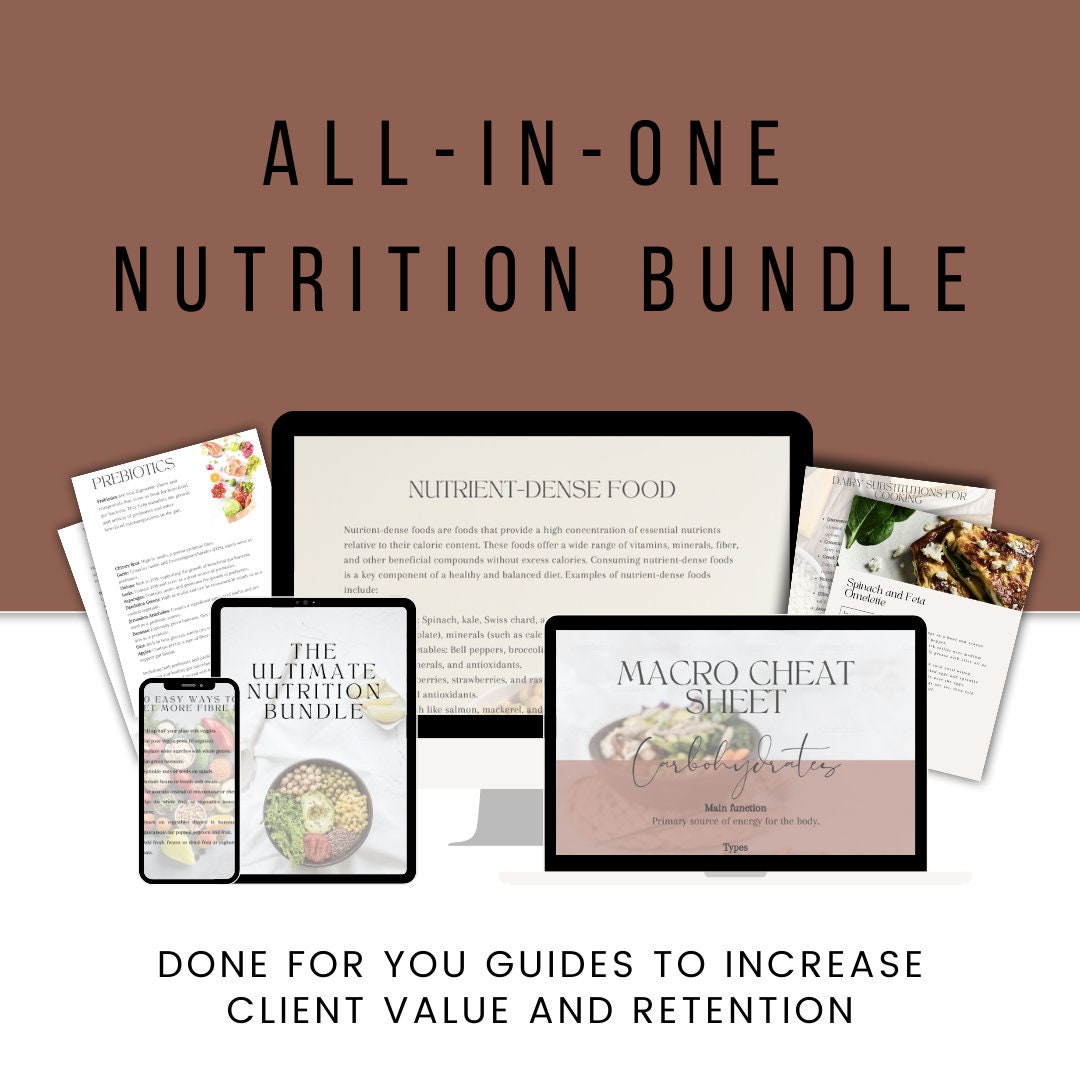 The Ultimate Nutrition Bundle for Nutrition and Health Coaches - Etsy
