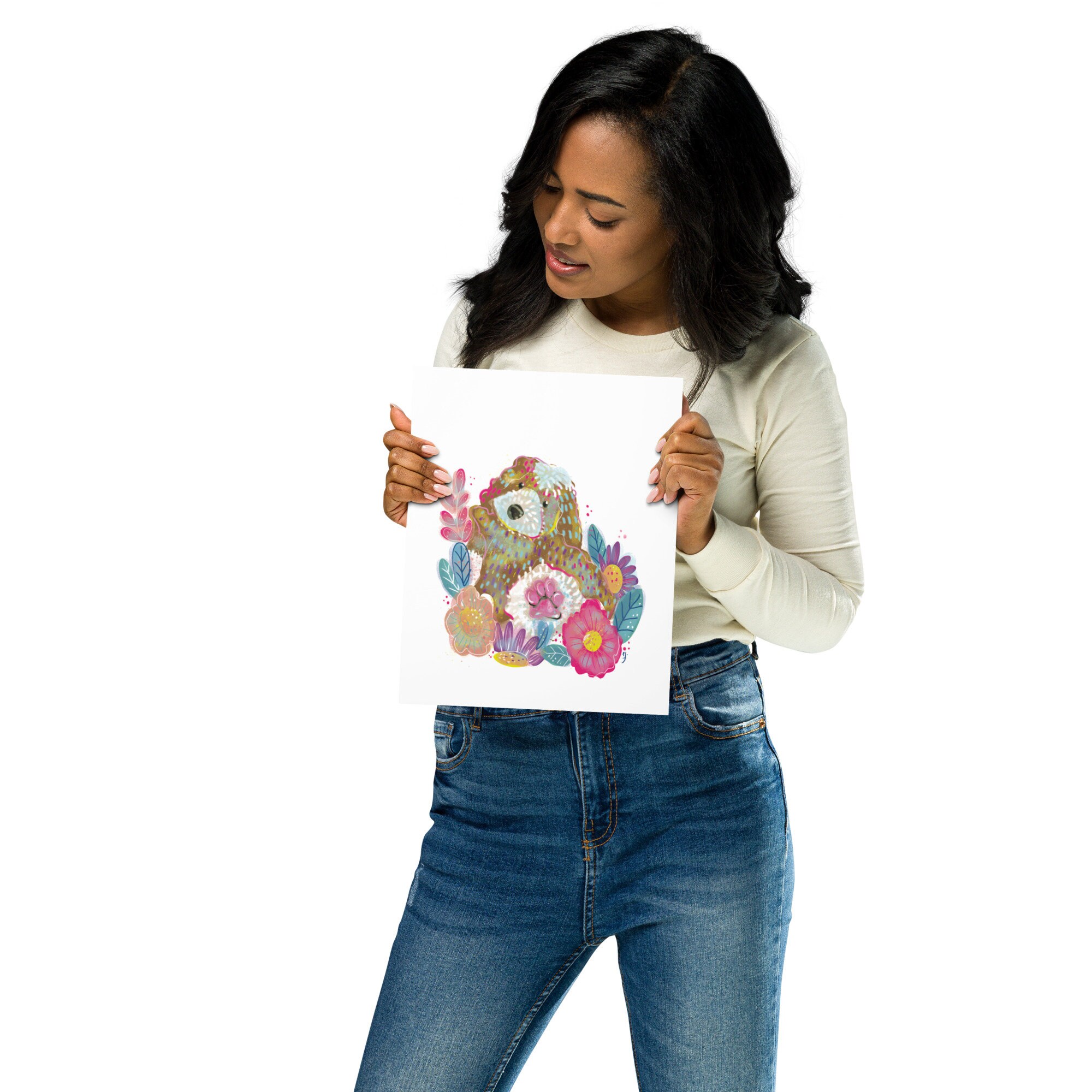 PADE Poster. Original Spanish Water Dog Illustration - Etsy