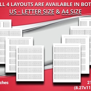 Printable 8 String Guitar Fretboard Blank Diagrams, 4 Layouts (6, 12 ...