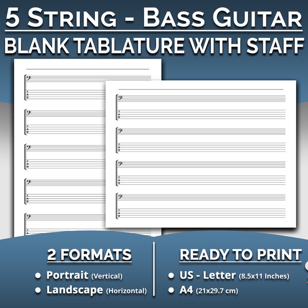 Printable Blank Tenor Clef Sheet Music, Tenor Clef Staff Paper ...