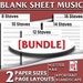 Printable Blank Sheet Music, Staff Paper, Music Manuscript Paper ...