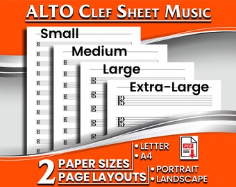 Printable Blank Tenor Clef Sheet Music, Tenor Clef Staff Paper ...