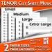 Printable Blank Tenor Clef Sheet Music, Tenor Clef Staff Paper ...