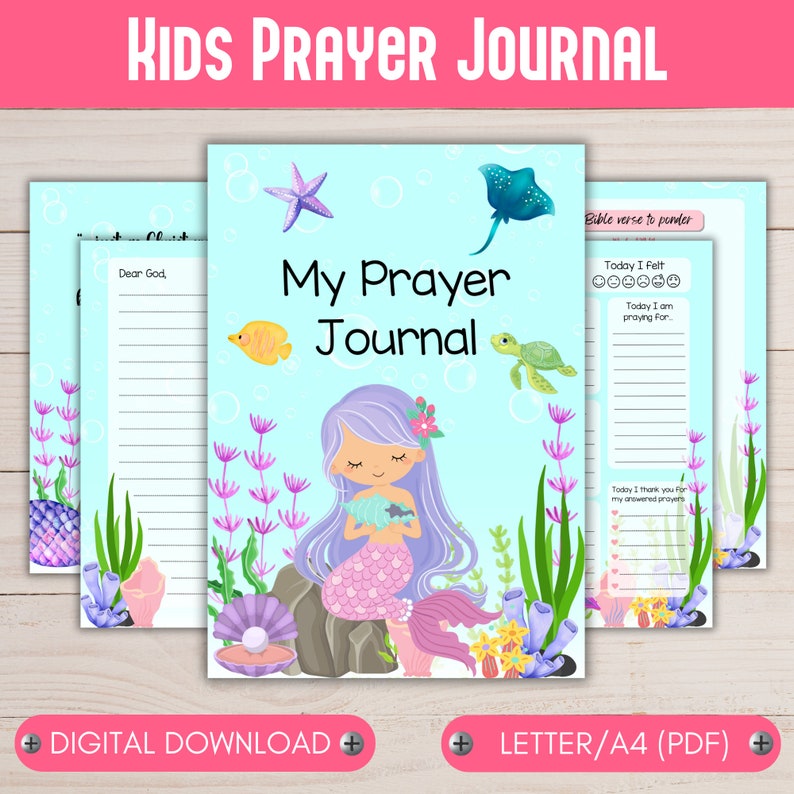 Printable Kids Prayer Journal, Faith Journal for Kids, Prayer Diary for ...