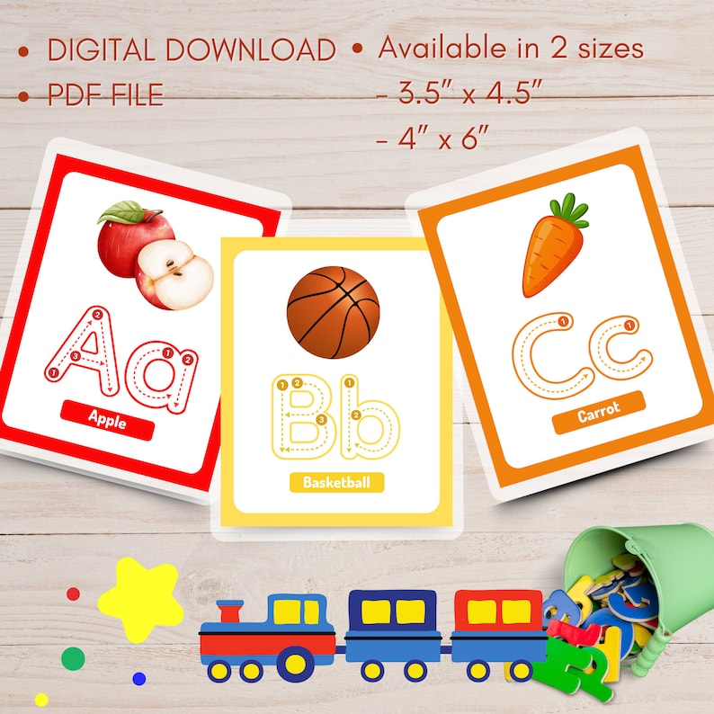 Printable Alphabet Flashcards, Alphabet Flashcard, ABC Cards, Classroom ...