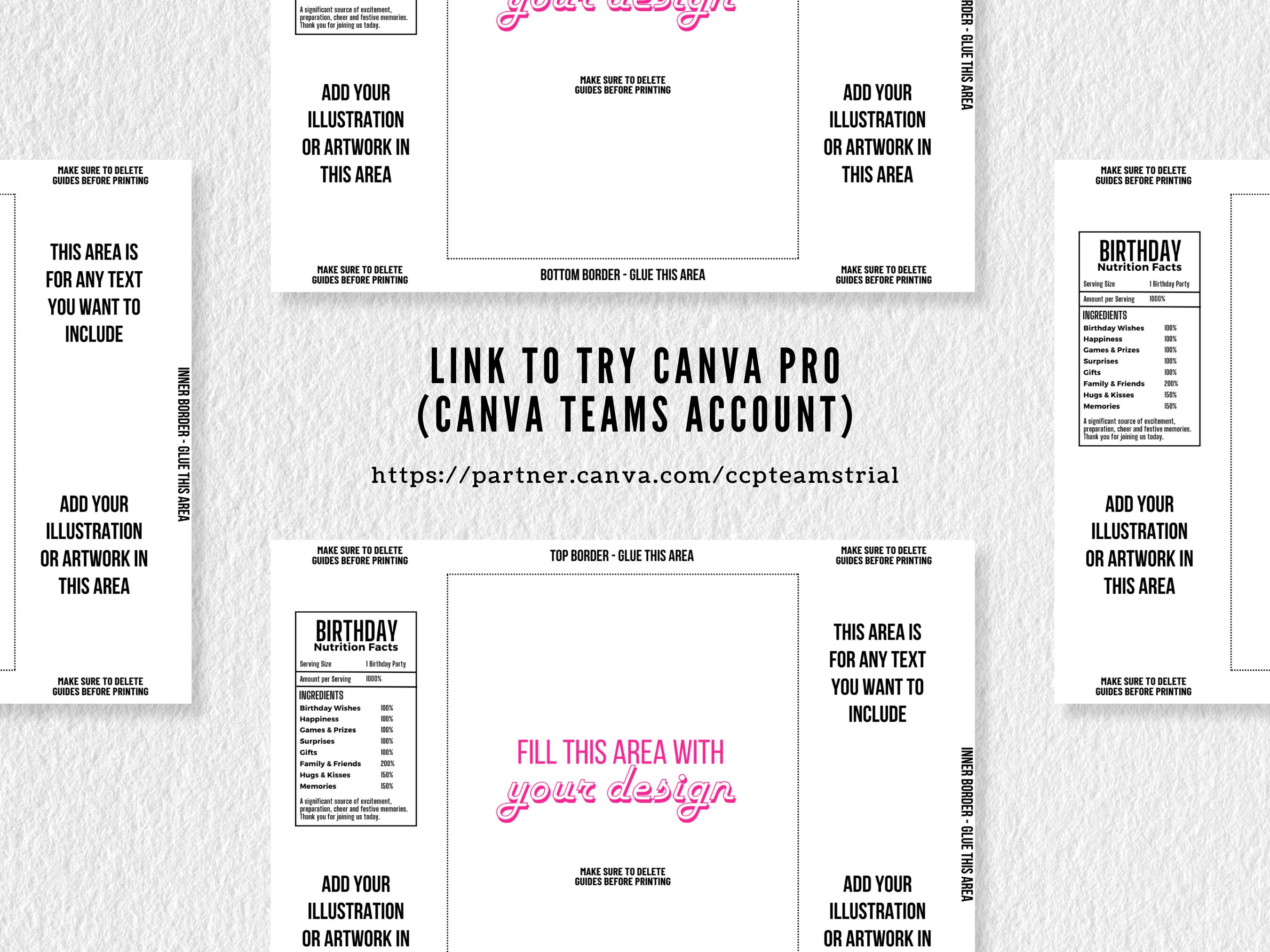 Chip Bag Template | Blank Chip Bag | Canva Chip Bag Template | Editable ...