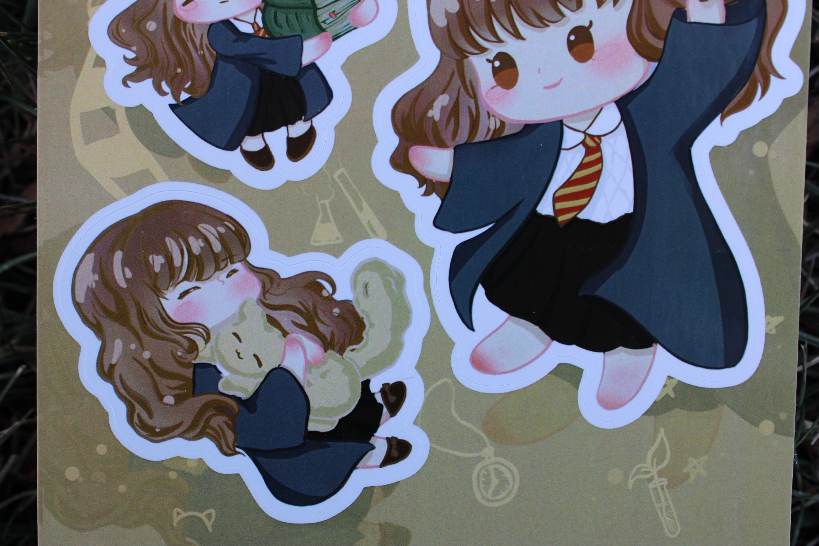 Harry Potter Hermione Cute Anime Sticker Sheet - Etsy