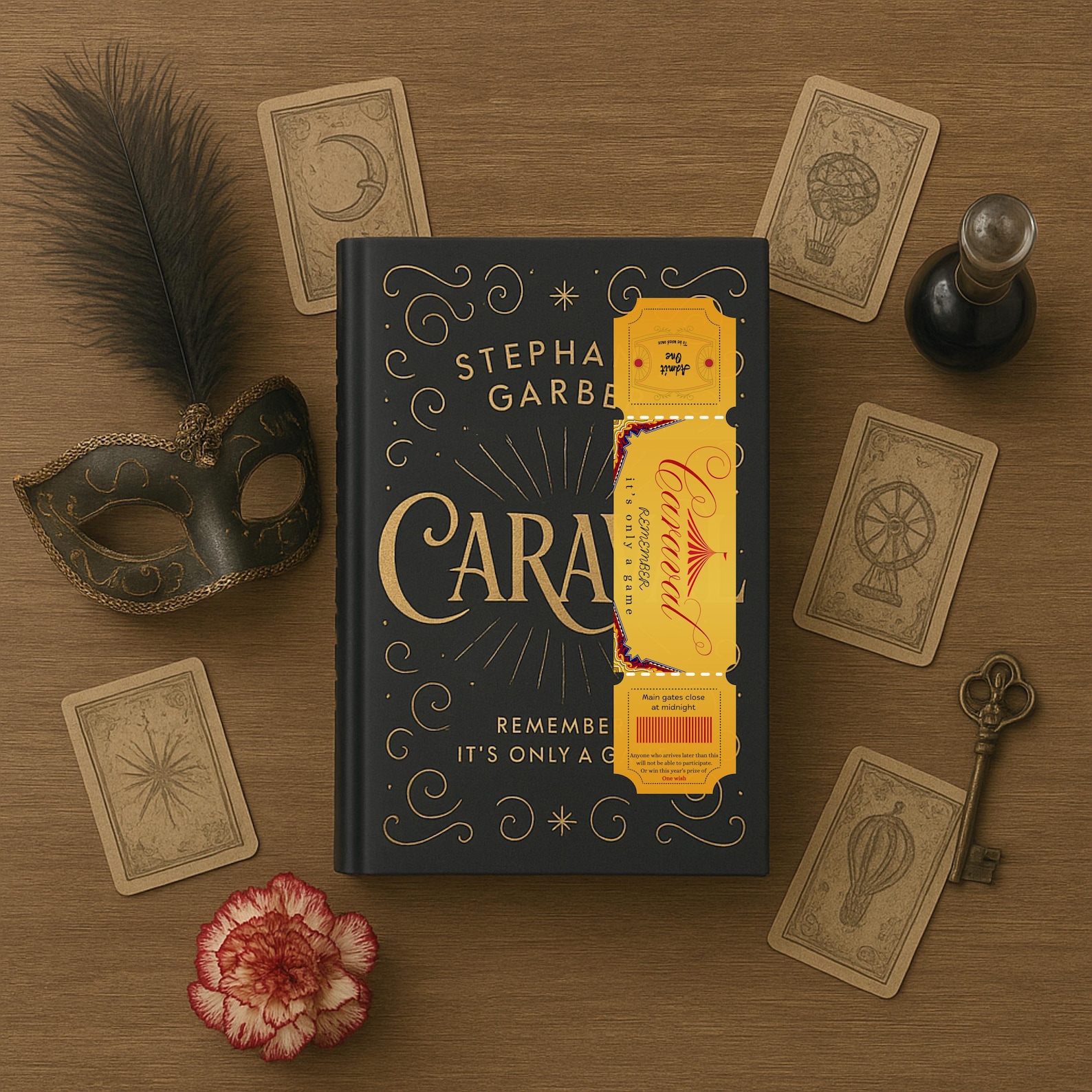 Caraval Ticket Bookmark , Exclusive Ticket to Caraval Collectable ...