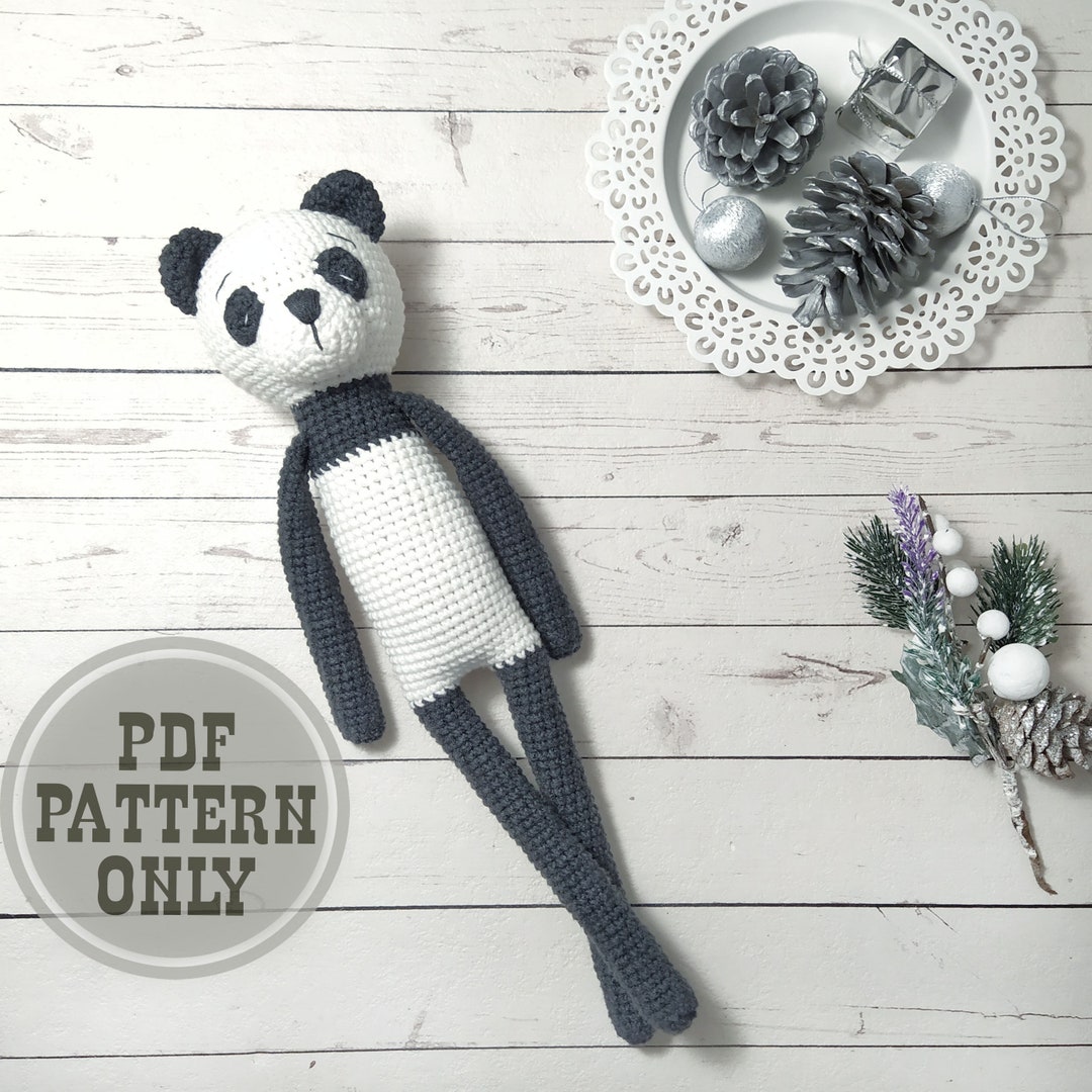 Amigurumi PATTERN Panda Crochet Animals for Scandinavian Nursery and ...