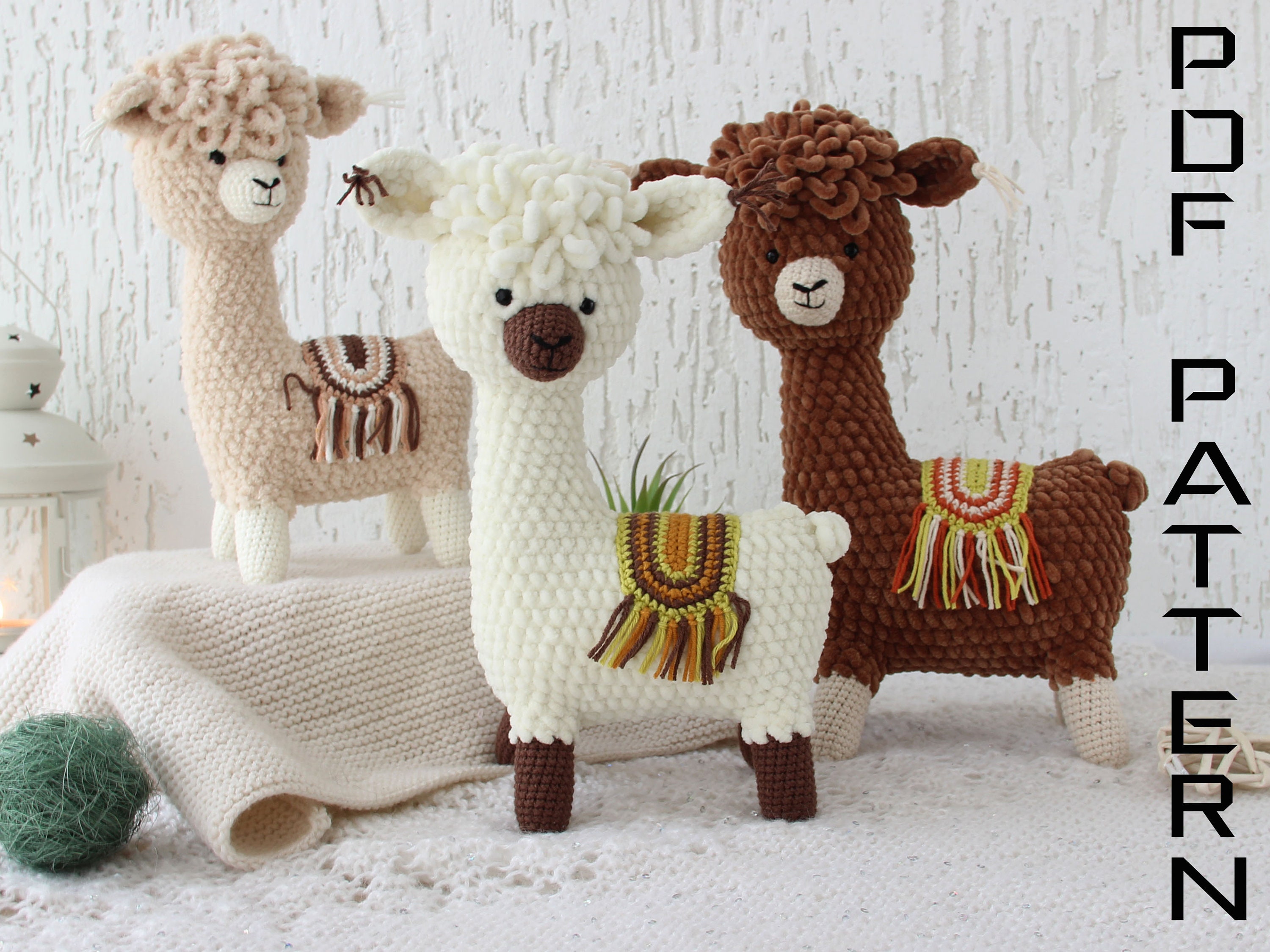 Llama Stuffed Animal Crochet PATTERN Gifts Amigurumi Pattern - Etsy