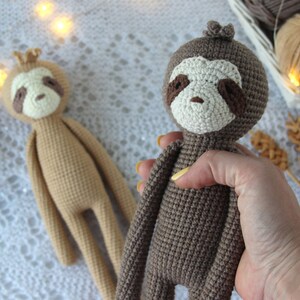 Sloth Crochet PATTERN Amigurumi Tutorial Toy - Stuffed Zoo Animals - Etsy