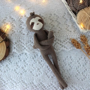 Sloth Crochet PATTERN Amigurumi Tutorial Toy - Stuffed Zoo Animals - Etsy