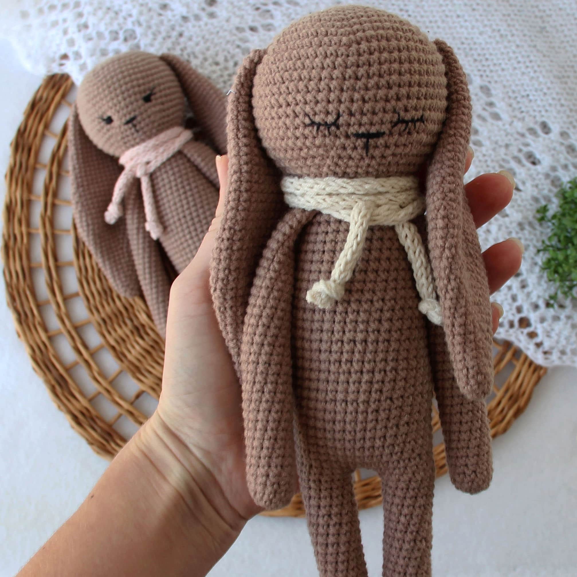 Amigurumi Bunny Toy Crochet PATTERN for Scandinavian Nursery - Etsy