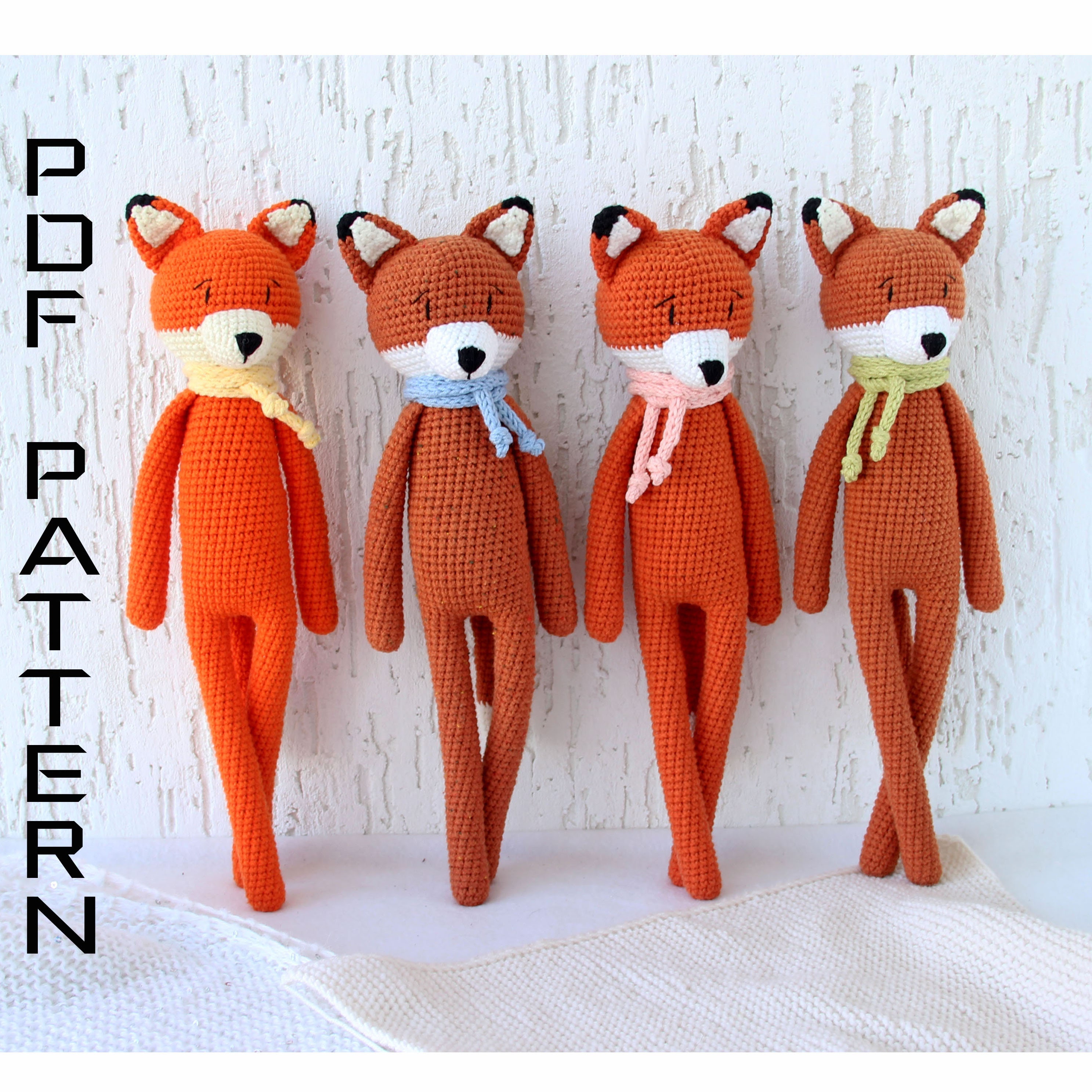 Fox Plush Crochet PATTERN - Etsy