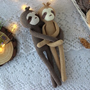 Sloth Crochet PATTERN Amigurumi Tutorial Toy - Stuffed Zoo Animals - Etsy