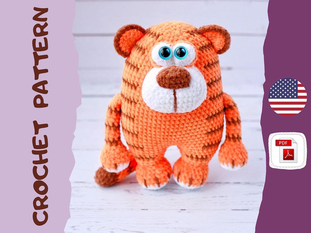 Crochet Pattern Tiger / Amigurumi Tiger / Pattern in English - Etsy
