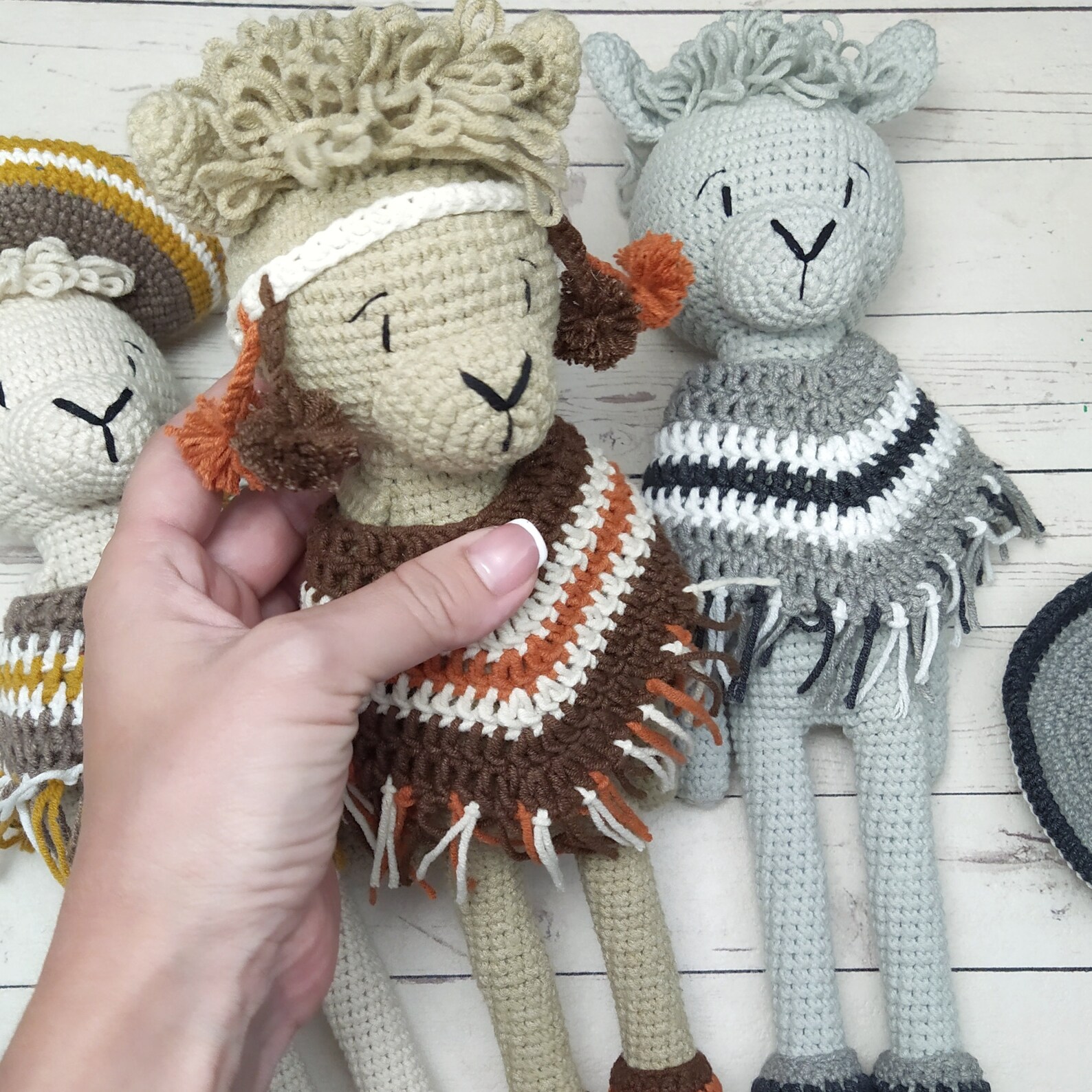 Alpaca Plush Amigurumi PATTERN - Crochet Animals Stuffed Llama for Baby ...