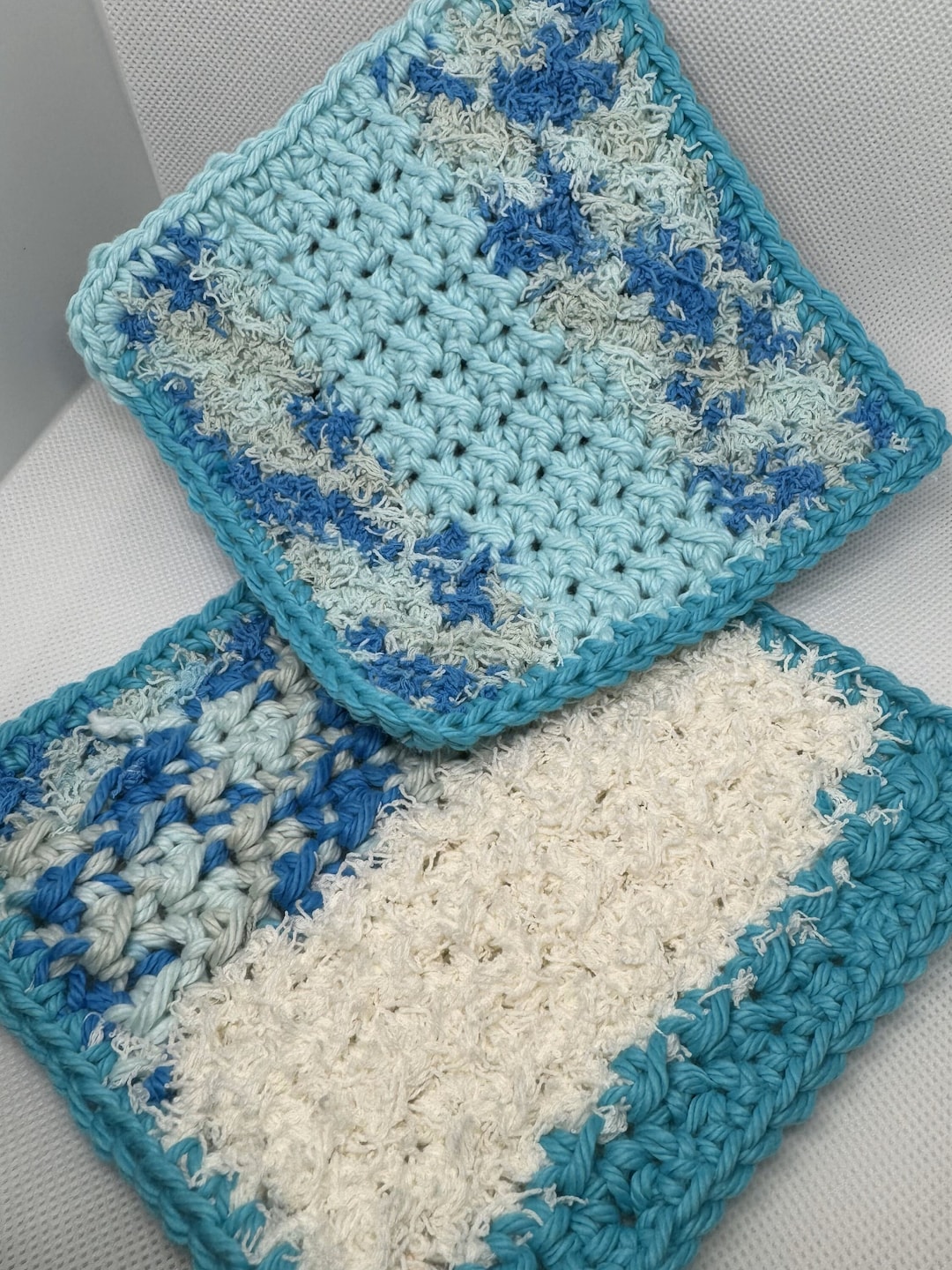 100% Cotton, Scrubby Dish Cloth, Set of 2 - Etsy