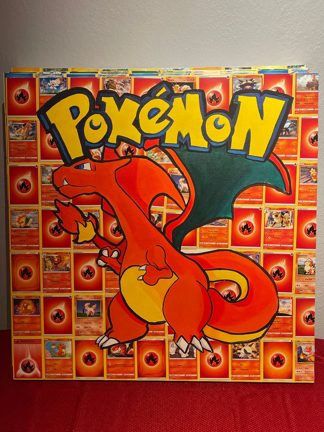 Charizard Pokémon Card Artwork - Etsy
