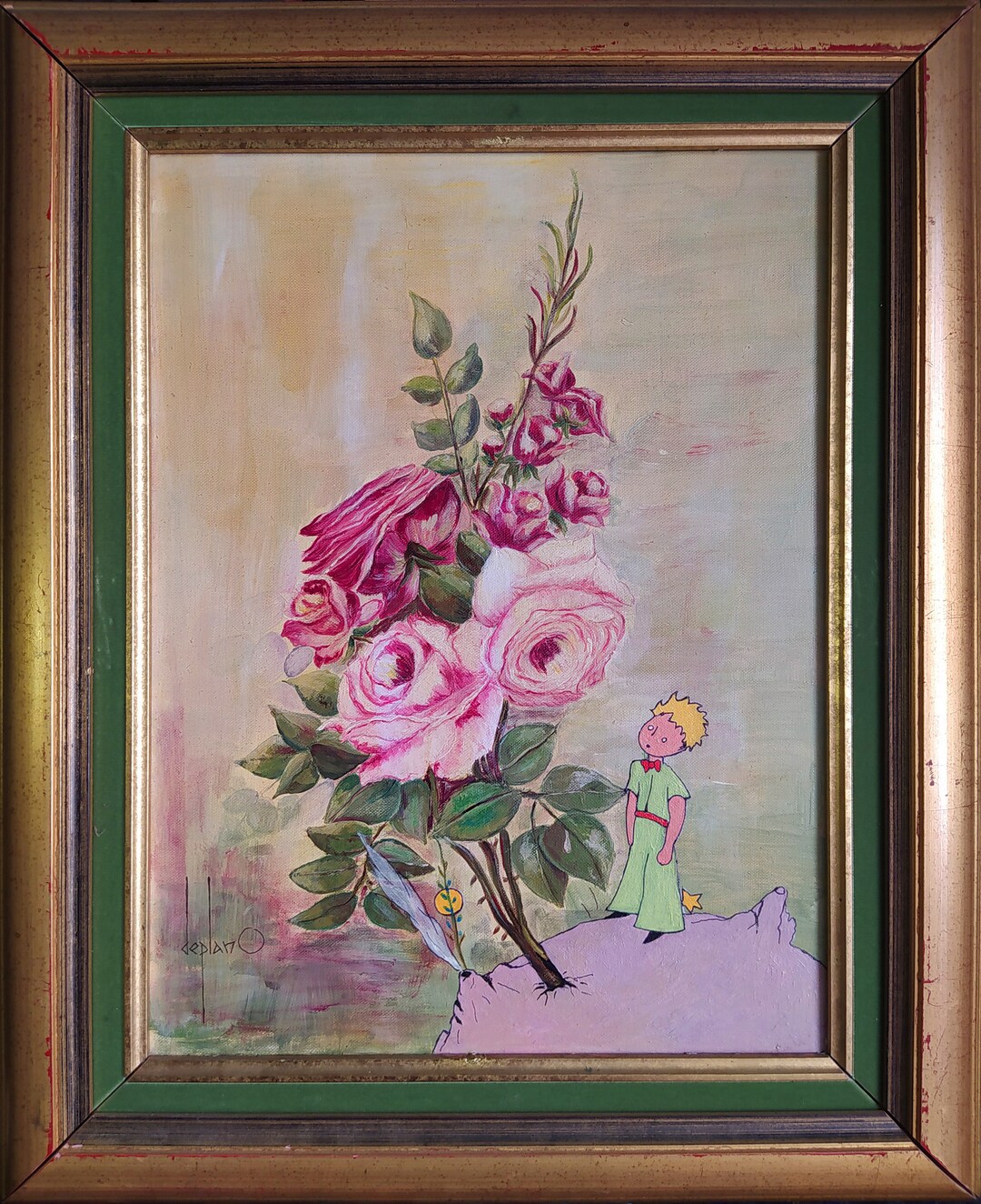 Draw Me a Rose / Painting on Canvas, Recycled, Revisited, Transformed ...