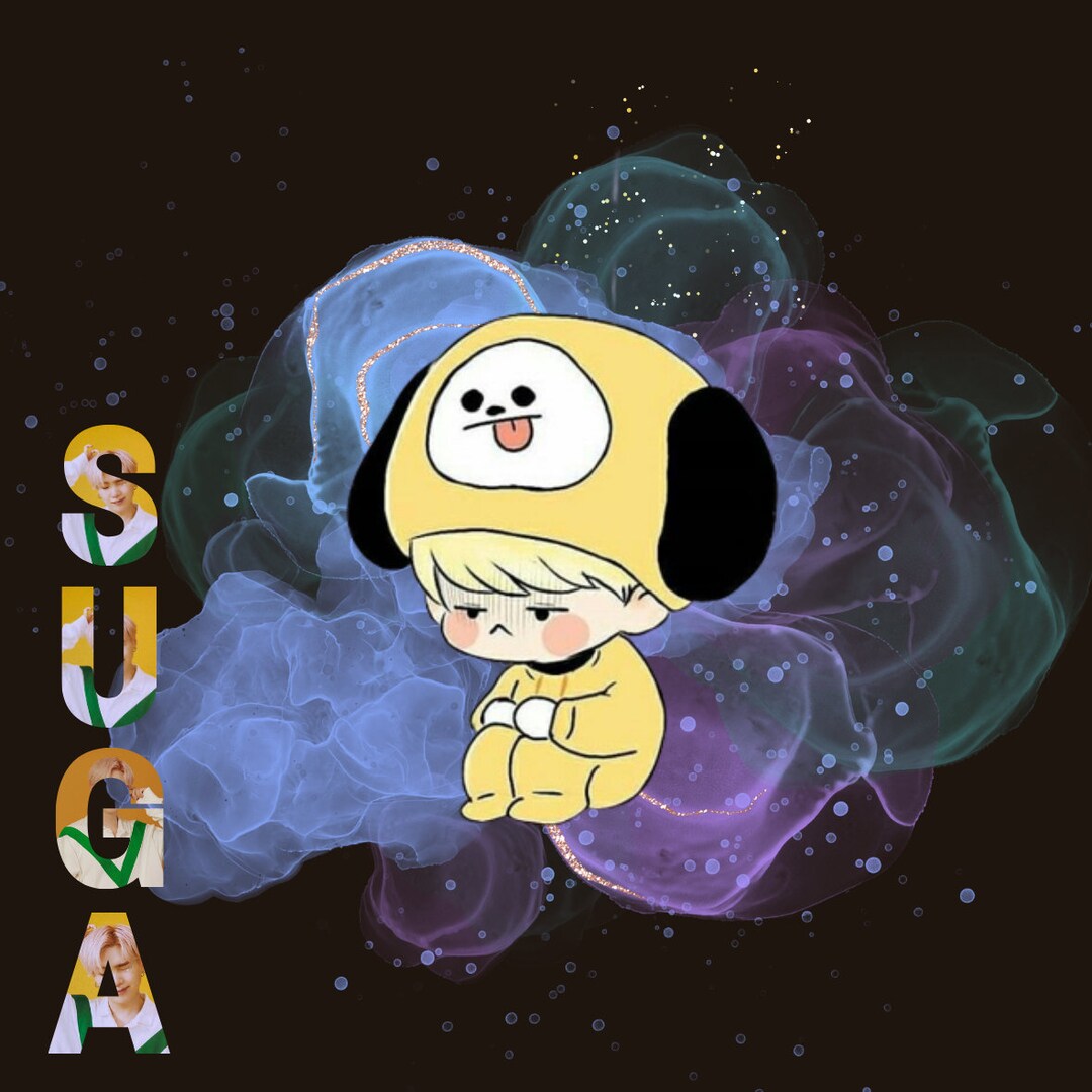 Handmade Digital Unique BTS SUGA Cartoon Photobook Print - Etsy