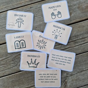 Bible Memory Verse Cards - Etsy