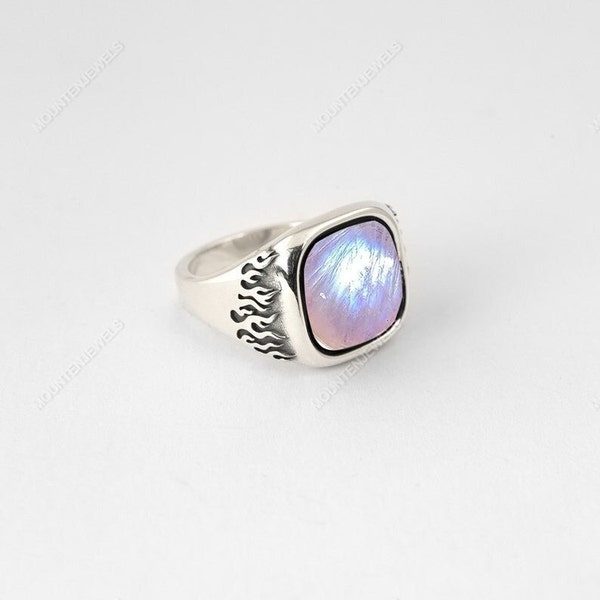 Mens Moonstone Ring - Etsy