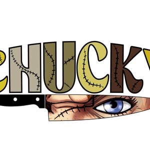 Creepy Chucky Face Art: Horror Halloween Design (SVG, PNG, JPG) - Etsy