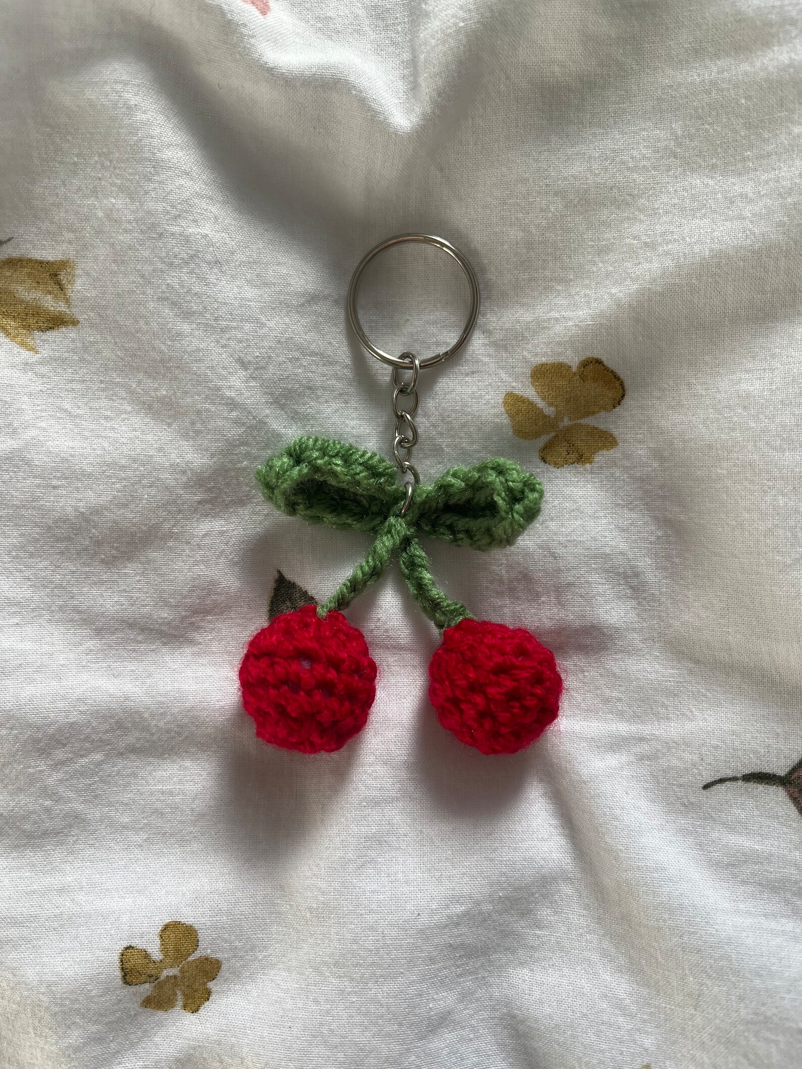 Strawberry and Cherry Keychains - Etsy