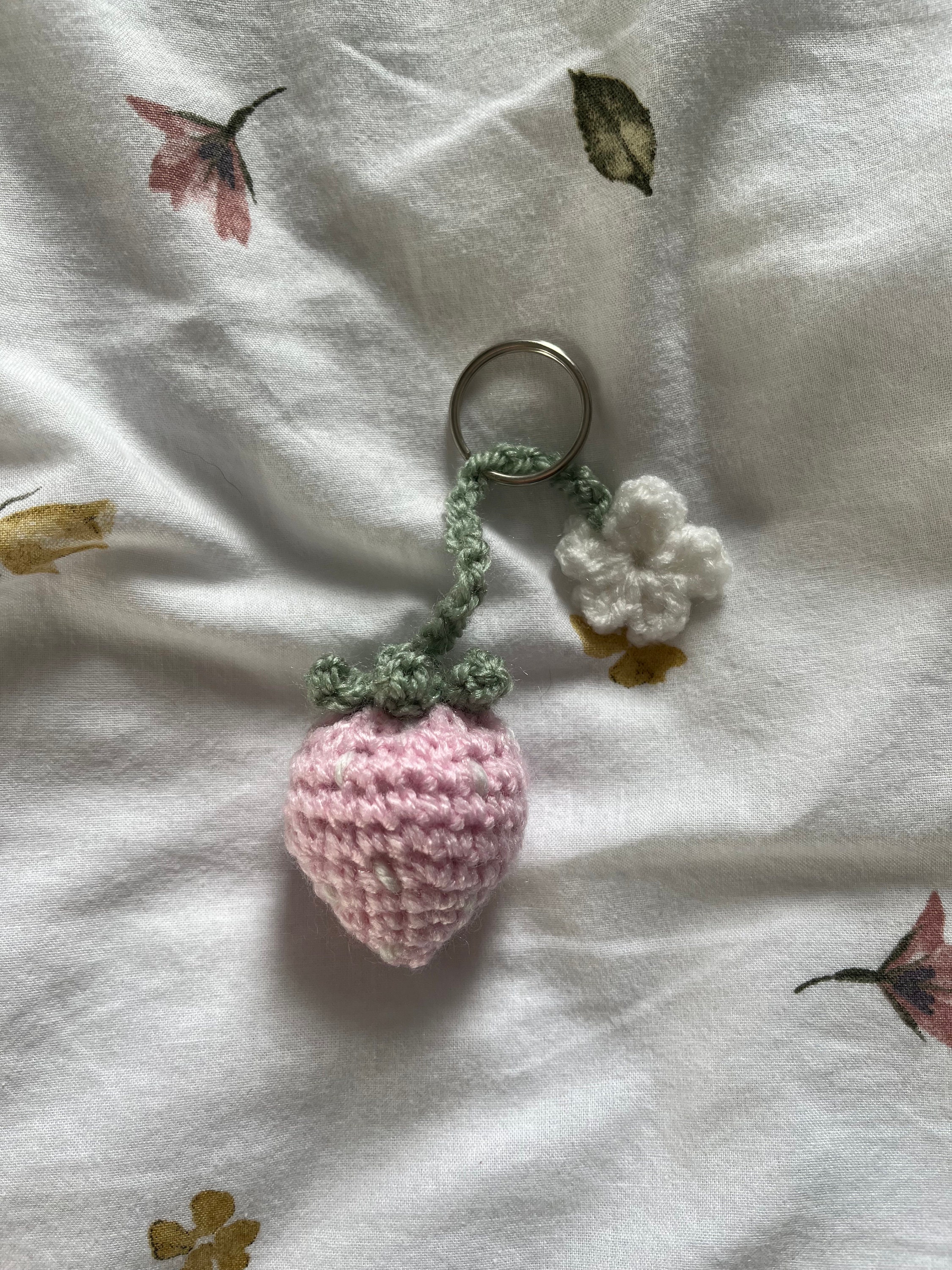 Strawberry and Cherry Keychains - Etsy
