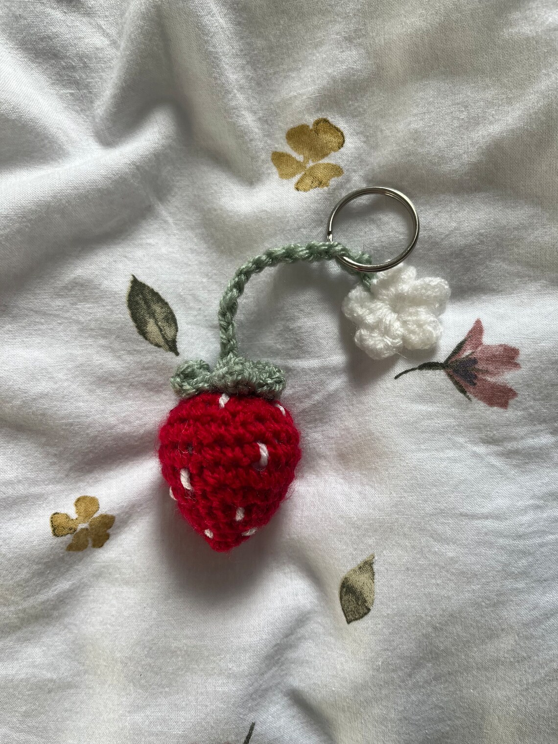 Strawberry and Cherry Keychains - Etsy
