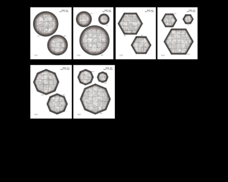 Printable Dungeon Tiles for Dungeons and Dragons - Dnd / Tabletop ...