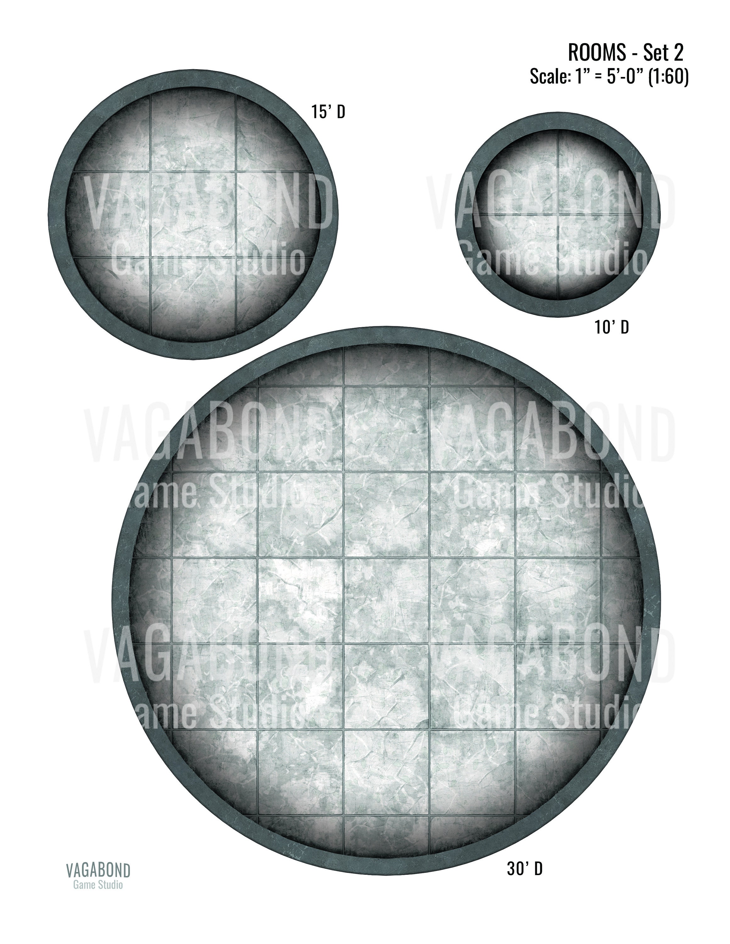 Printable Dungeon Tiles for Dungeons and Dragons - Dnd / Tabletop ...
