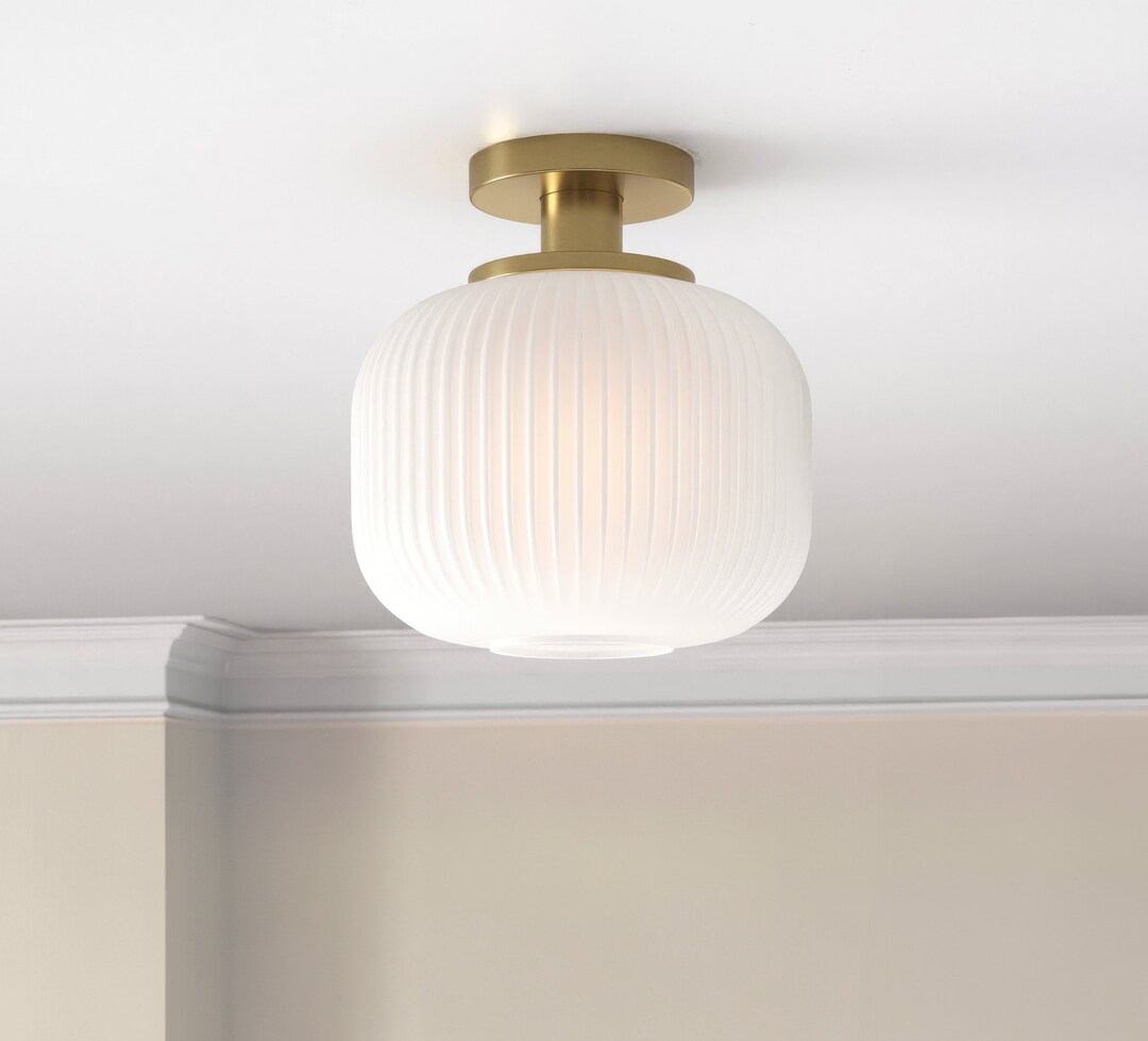 Round Ceiling Light,glass Ceiling Light,bedroom Ceiling Light,living ...