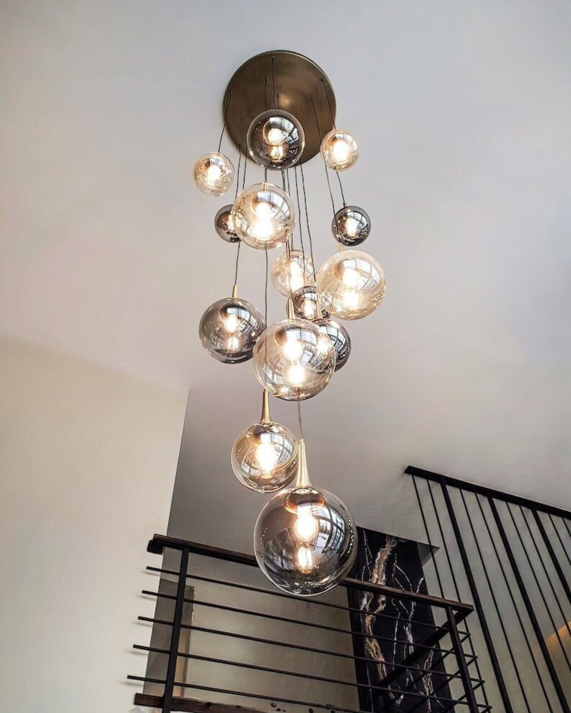 Large Hanging Lights, Foyer Chandelier, Raindrop Pendant Light ...