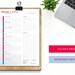 Digital Template Productive Work Planner A4 Organize Work - Etsy