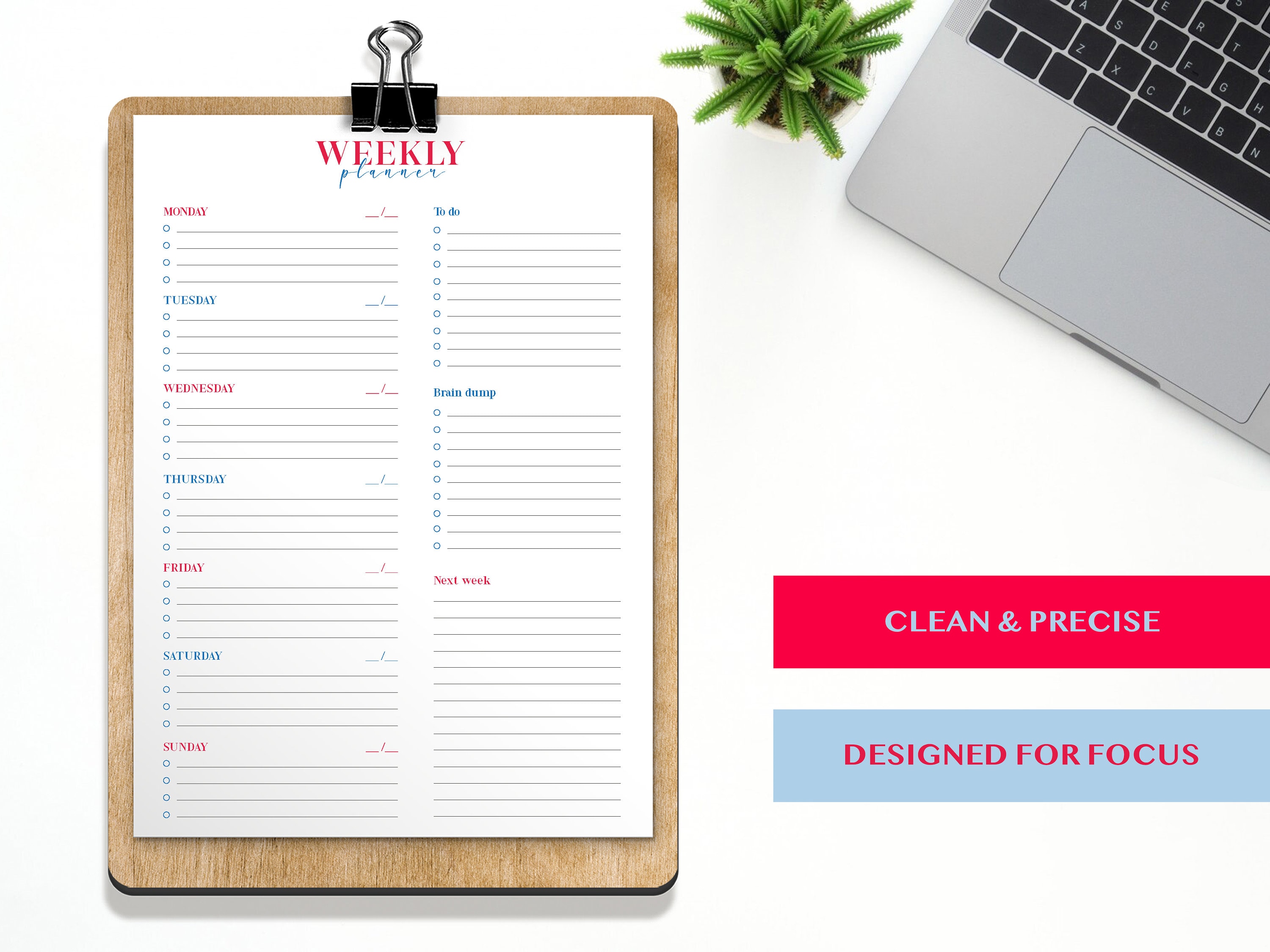 Digital Template Weekly Planner A4 Vertical Organize Your - Etsy